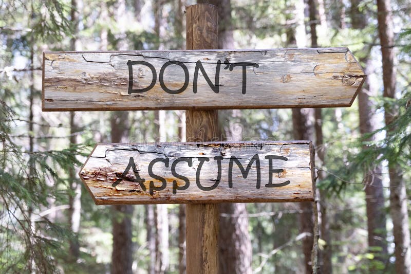 DO NOT ASSUME the Inscription on the Pillar Against the Background of ...