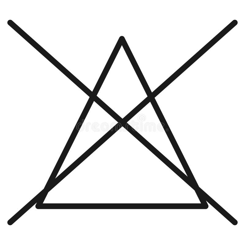 Do Not Bleach Icon Vector stock vector. Illustration of vector - 321598516