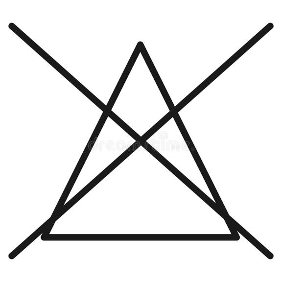 Do Not Bleach Icon Vector stock vector. Illustration of vector - 321598516