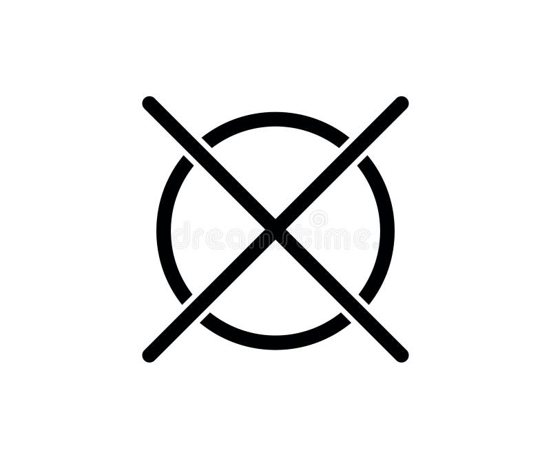 Do Not Bleach Icon Vector Logo Template Stock Vector - Illustration of ...