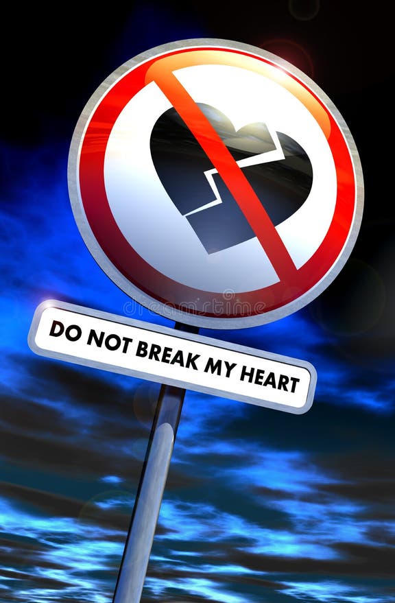 Do not break my heart stock illustration. Illustration of broken - 7840554