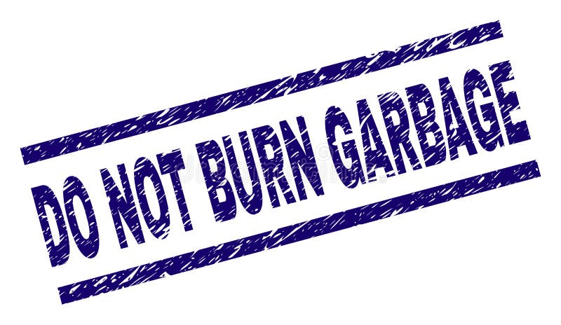 Burn Garbage At The Landfill. Stock Vector - Illustration of flame ...