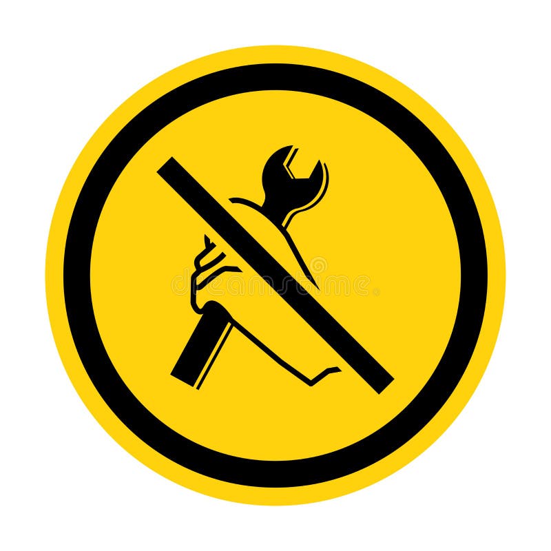 Do Not Carry Out Maintenance Work on Running Machinery Stock Vector ... Do Not Carry Out Maintenance Work on Running Machinery Stock Vector ...
