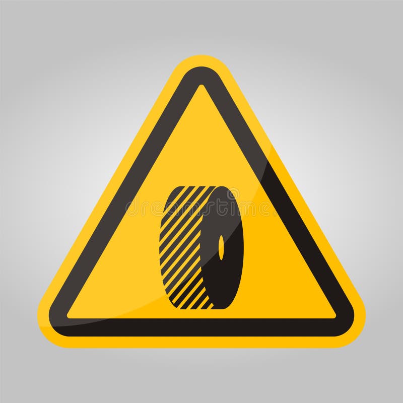 Do Not Change Grinding Wheels Symbol Sign on White Background Stock ...