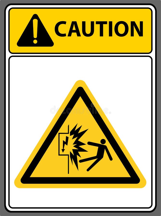 Do Not Come in Contact with Electricity. Caution Sign Stock Vector ...