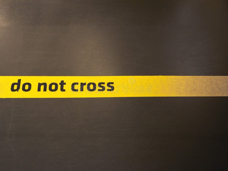 Do not cross sign stock photo. Image of police, line - 90713192