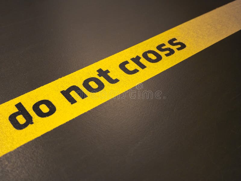 Do not cross sign stock image. Image of danger, warning - 90650479