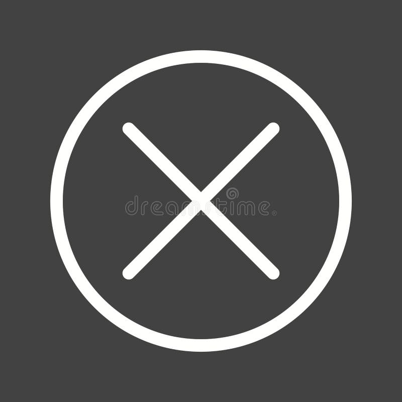 Do Not Cross stock vector. Illustration of safety, cross - 78411908