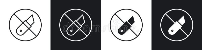 Do not cut icon stock vector. Illustration of website - 341276834
