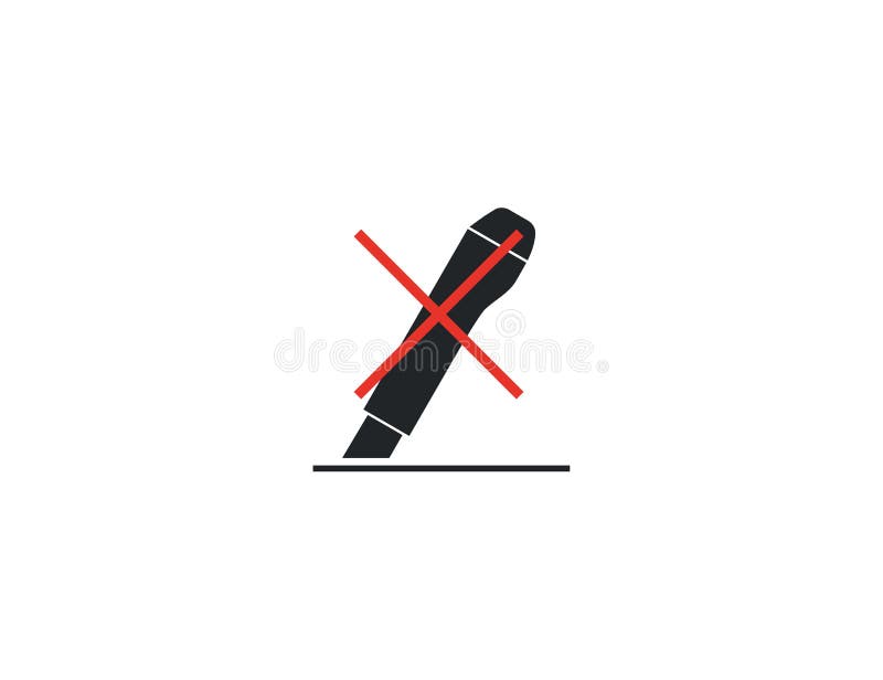 Do Not Cut, Knife, Warning Icon. Vector Illustration Stock Vector ...