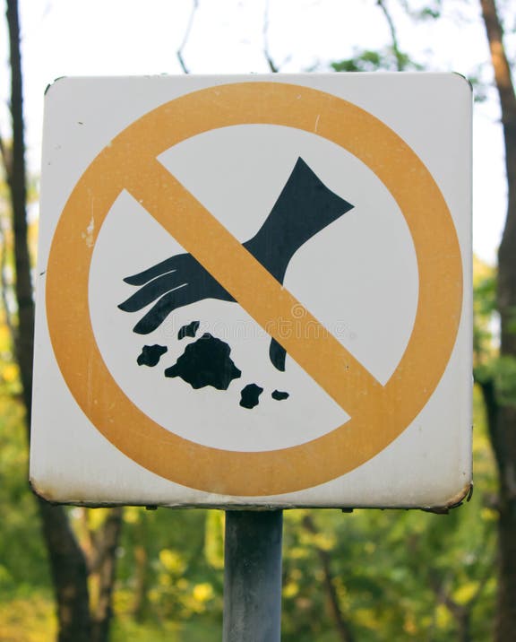 Do Not Dispose of Waste in Public Stock Photo - Image of warning ...
