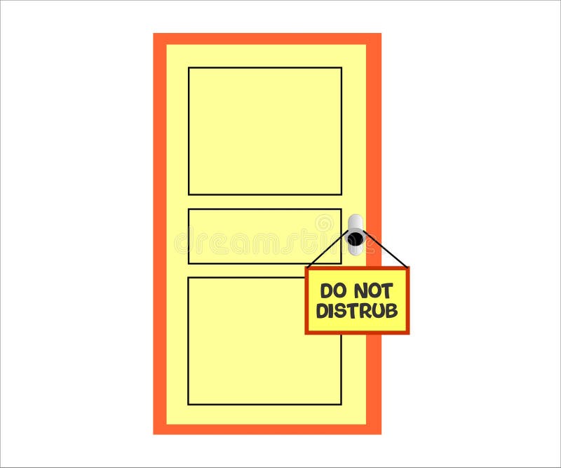 Do not distrub stock vector. Illustration of disturb - 286947349