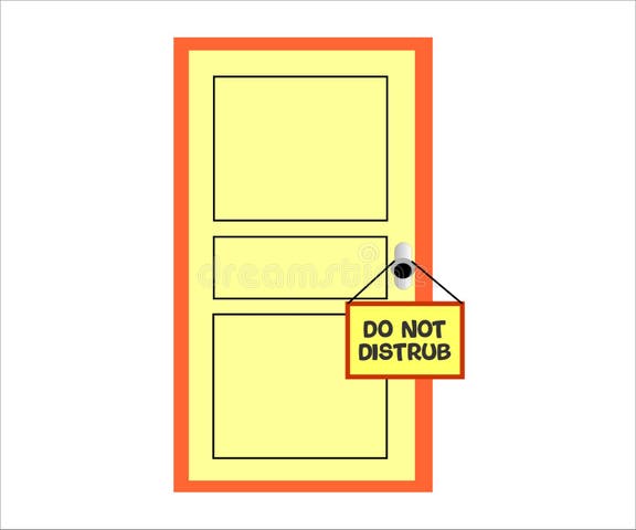 Do not distrub stock vector. Illustration of disturb - 286947349