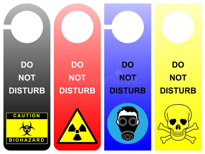 Do not disturb stock vector. Illustration of sign, alone - 10166004