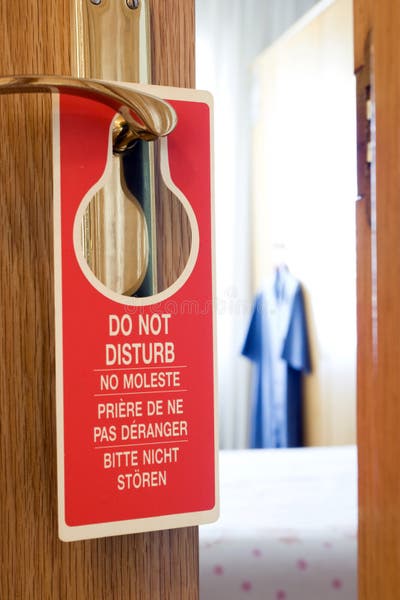 Do not disturb stock image. Image of sleep, private, hospitality - 16812427