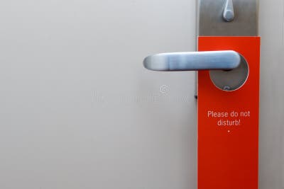 Do not disturb stock photo. Image of knob, hanging, lock - 1721004