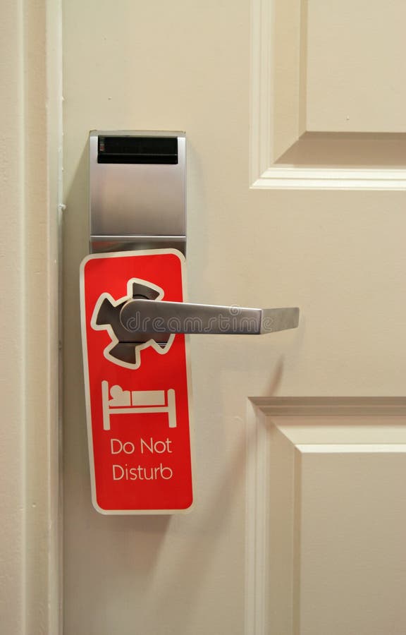A Digital Do Not Disturb Switch Stock Image - Image of dont, keycard ...