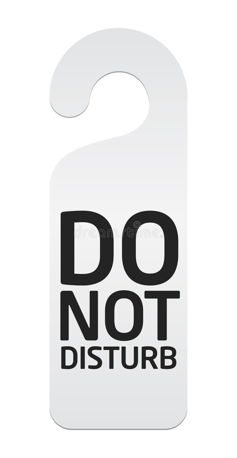 Hanging Do Not Disturb Sign Stock Illustrations – 338 Hanging Do Not ...