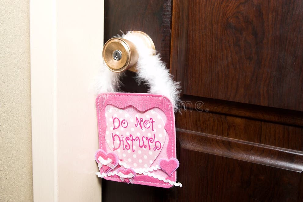 Do Not Disturb stock photo. Image of read, brown, pink - 6902196