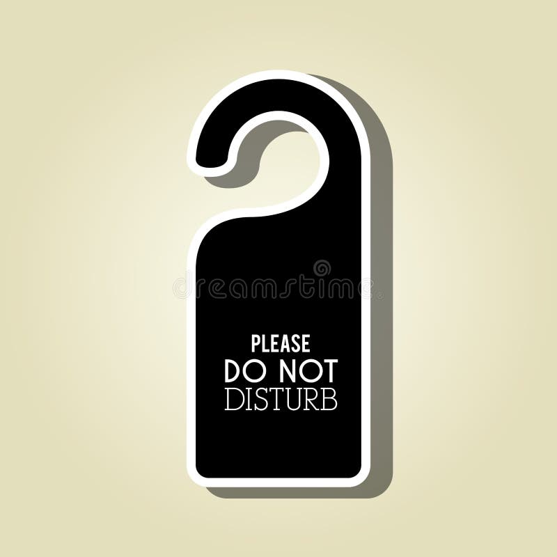Do not disturb design stock illustration. Illustration of disturb ...