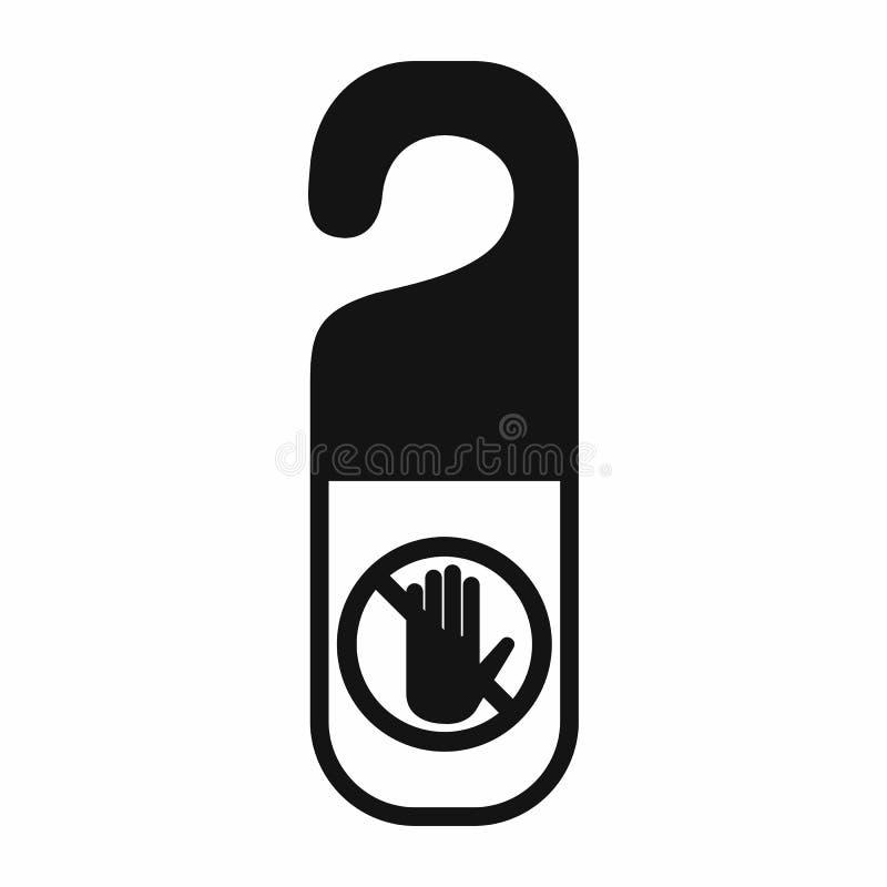 Do Not Disturb Door Hangers Stock Vector Illustration Of Hang