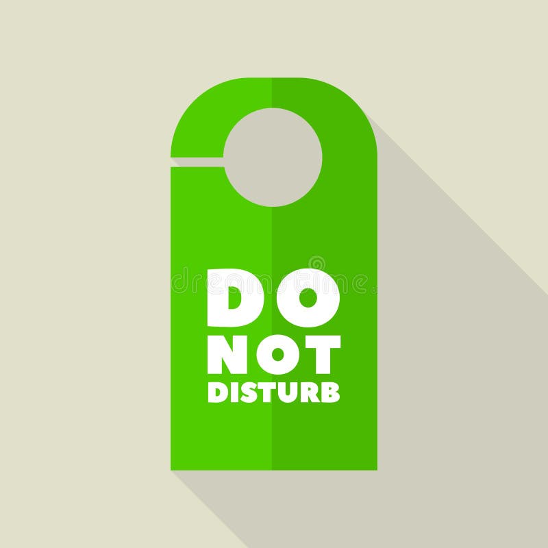 Do Not Disturb Icon Simple Black Style Stock Vector Illustration Of