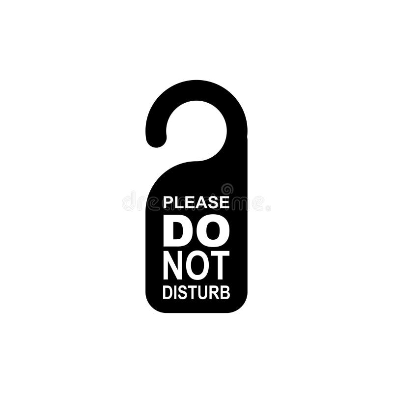 Do Not Disturb Icon Vector Illustration Template Design Trendy Stock ...