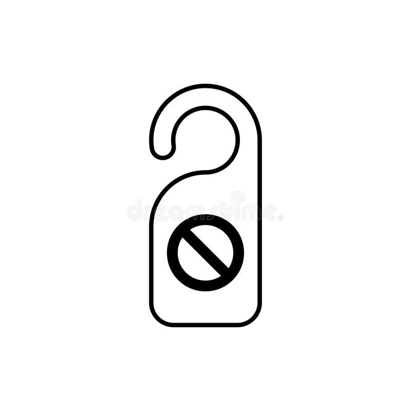 Do Not Disturb Icon Vector Illustration Template Design Trendy Stock ...