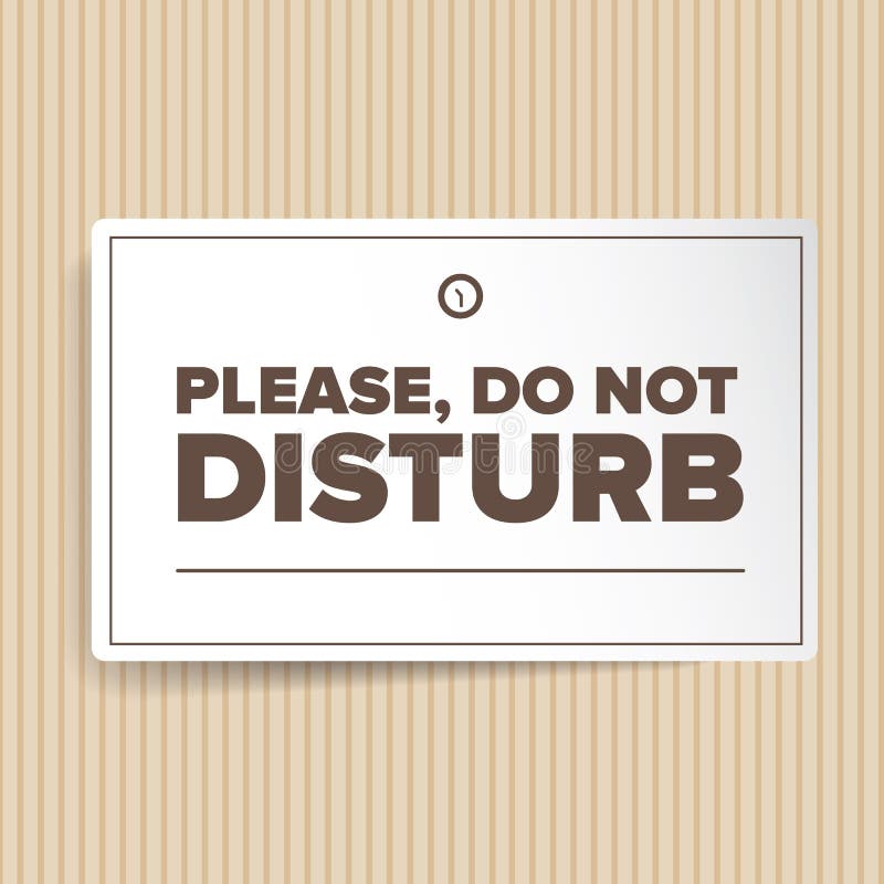 Do Not Disturb Label Stock Illustrations – 1,922 Do Not Disturb Label ...