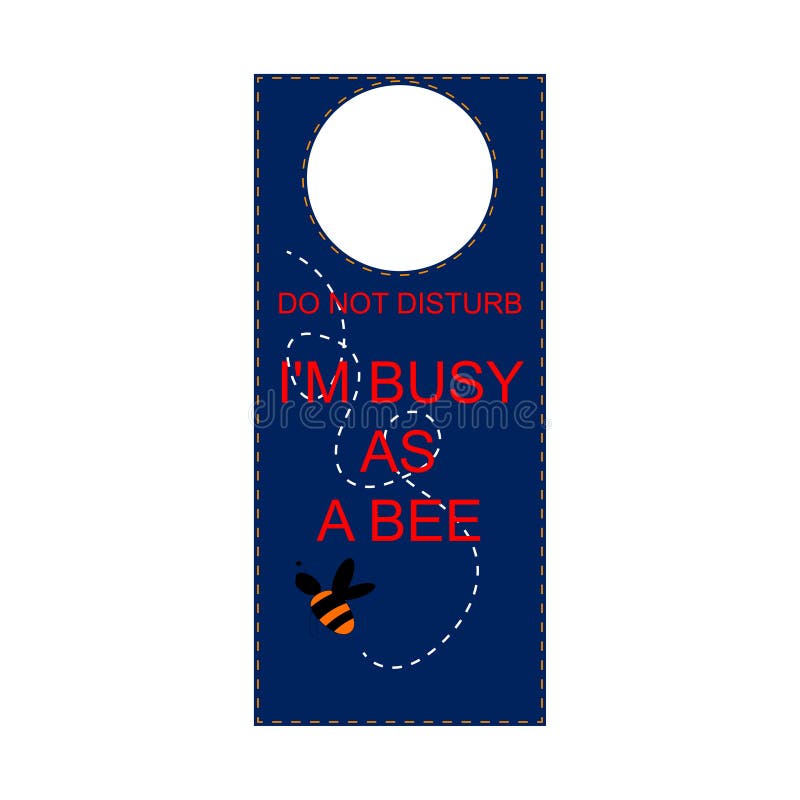 Do not disturb label stock vector. Illustration of residential - 60623538