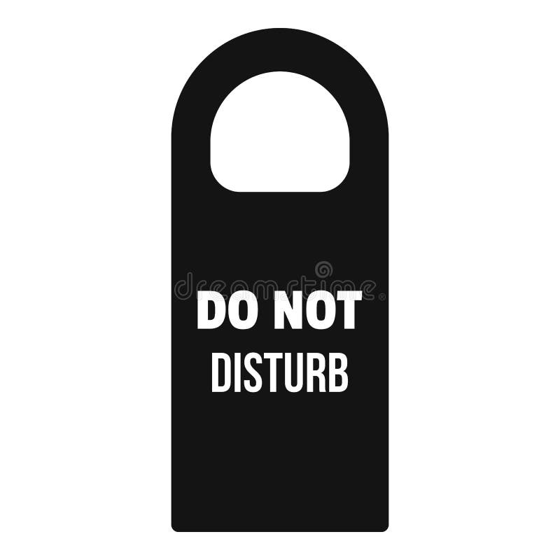 Do Not Disturb Room Vector Signs Hotel Door Hangers Stock Vector
