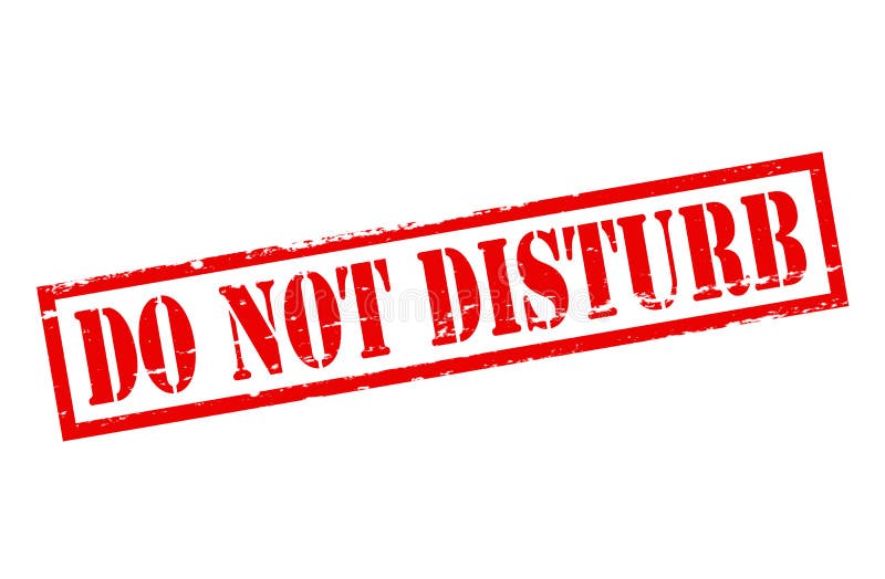 Do Not Disturb Sign Stock Illustrations – 4,558 Do Not Disturb Sign ...