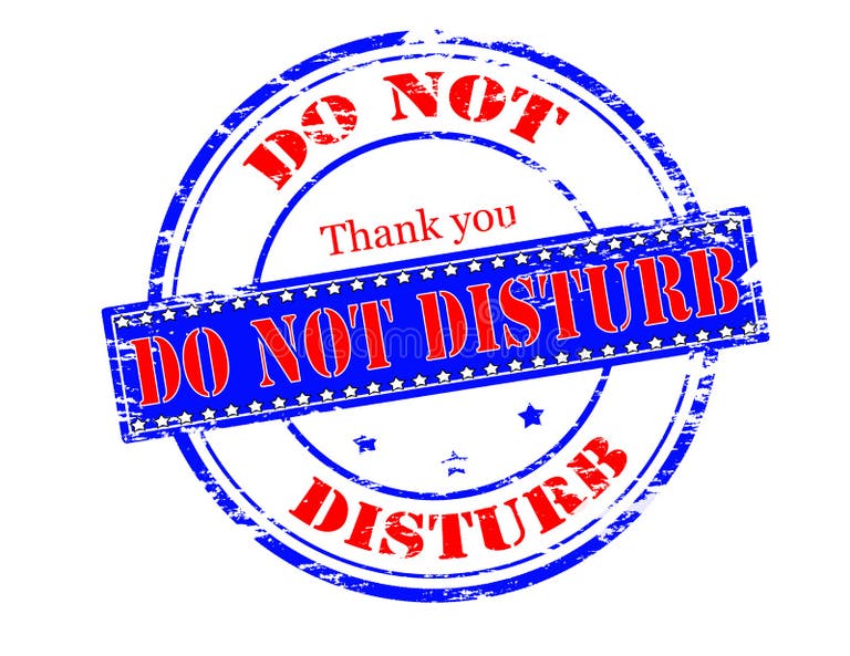 Do not disturb stock illustration. Illustration of bother - 92047237