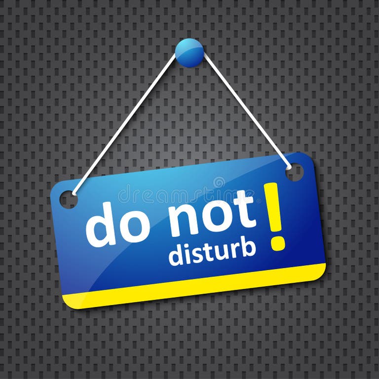 Office Do Not Disturb Stock Illustrations – 607 Office Do Not Disturb ...
