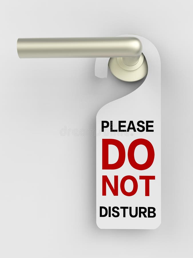 Do Not Disturb Sign Hanging Door Stock Illustrations – 179 Do Not ...