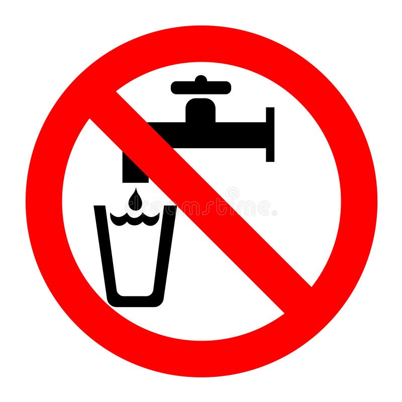 No Drinking Water Sign