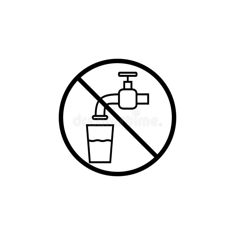 Non Potable Water Sign Stock Illustrations – 192 Non Potable Water Sign ...