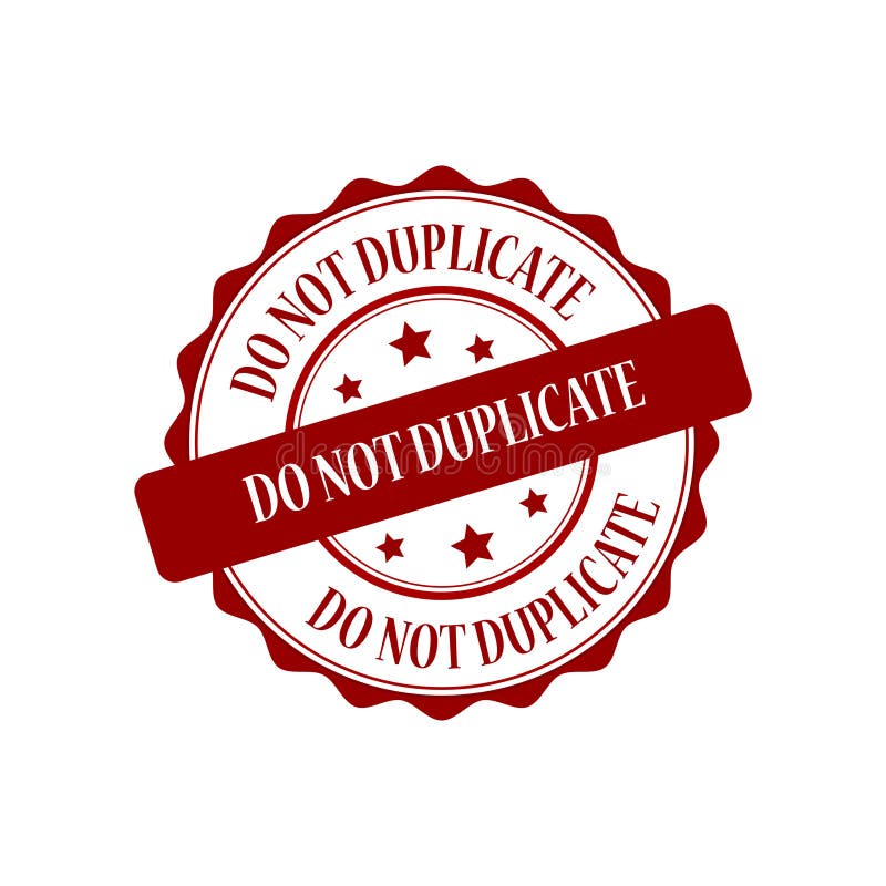 Duplicate Seal Stock Illustrations – 689 Duplicate Seal Stock ...