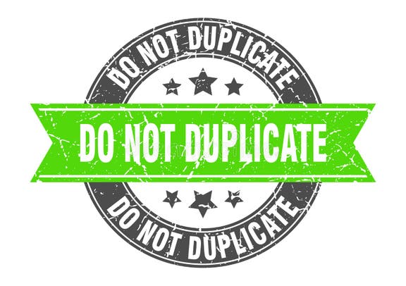 Do not duplicate stamp stock vector. Illustration of seal - 196576591
