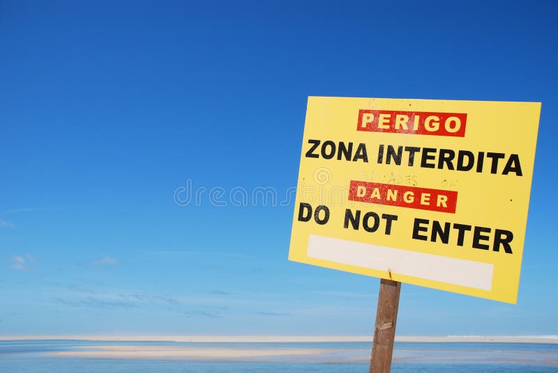 Do not enter stock image. Image of beach, signal, dangerous - 11257543