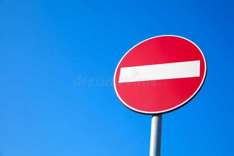 Do not enter stock image. Image of cross, horizontal - 15245307