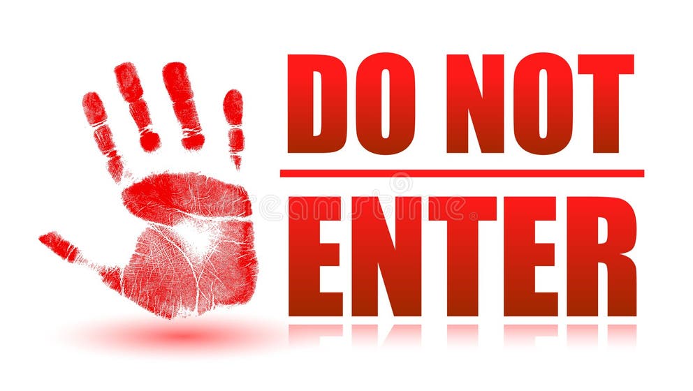 Do Not Enter Hand Stock Illustrations – 637 Do Not Enter Hand Stock ...