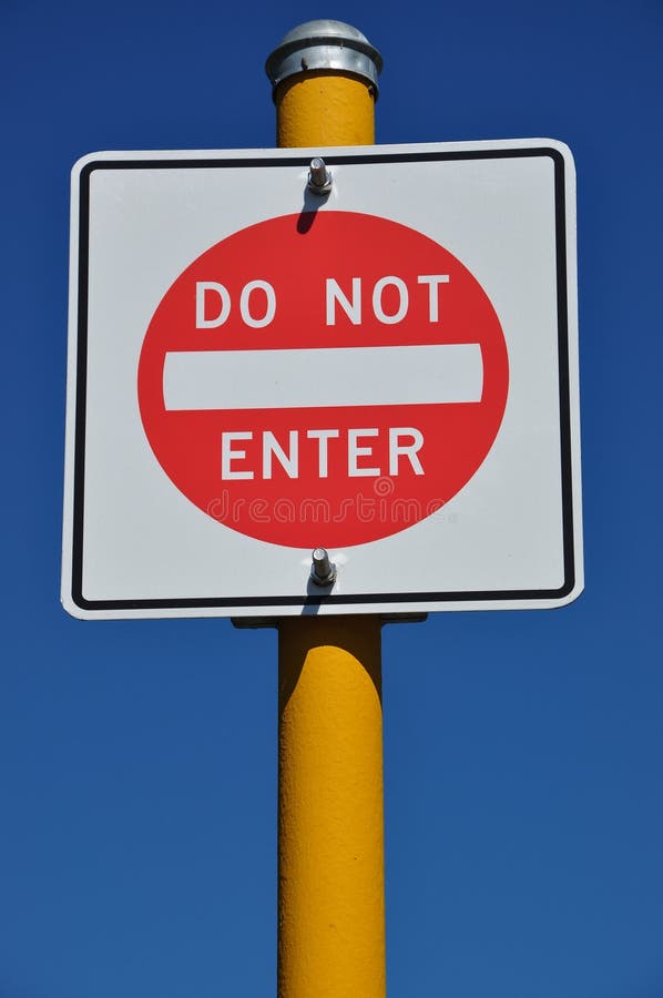 Do not enter stock photo. Image of error, blue, enter - 21430636