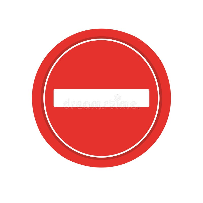 Do not enter signal stock vector. Illustration of round - 36002655