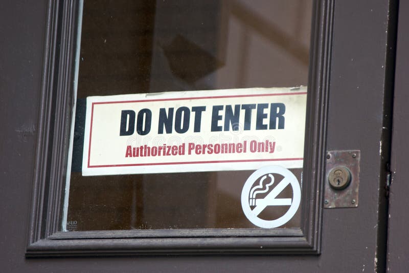 Do not enter - Locked door stock photo. Image of barrier - 46306310