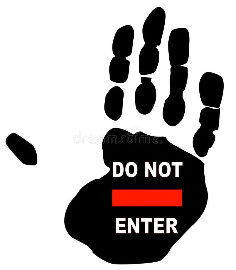 Do Not Enter Hand Stock Illustrations – 637 Do Not Enter Hand Stock ...