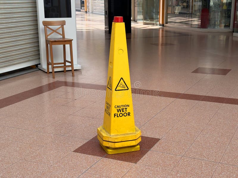 Do Not Enter Barrier Around Work Area in Public Area Stock Image ...