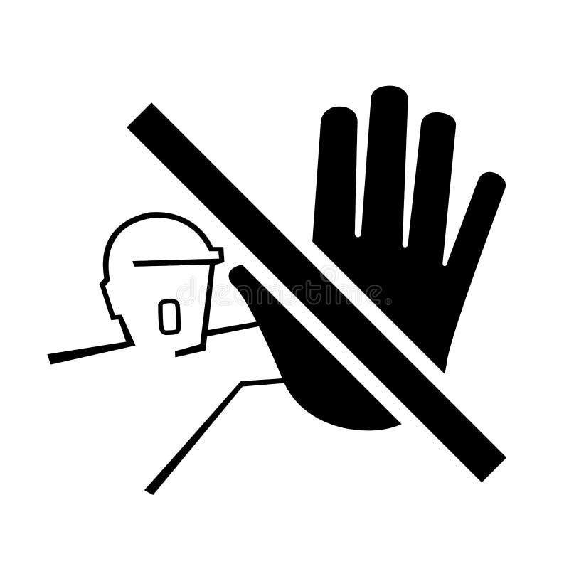 Do Not Enter before Being Allowed Stock Vector - Illustration of ...