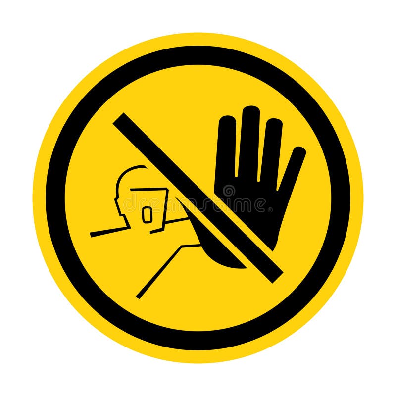 Do Not Enter before Being Allowed Stock Vector - Illustration of ...