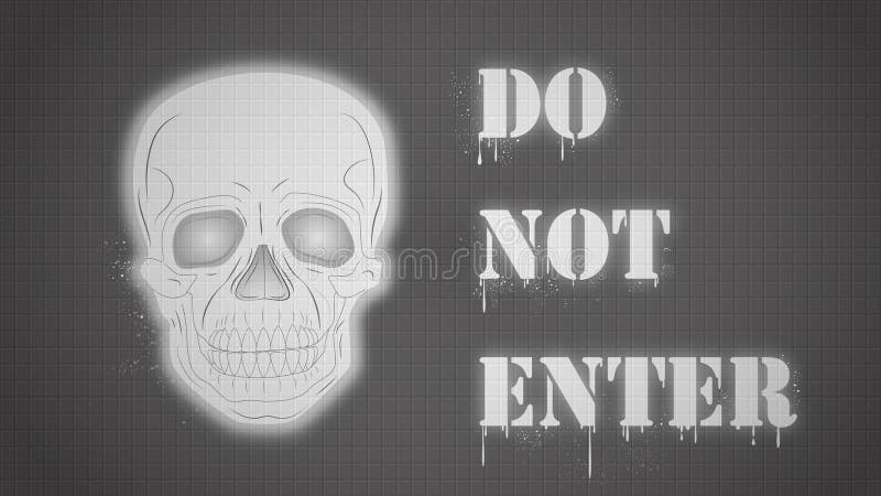 Do Not Enter. Biohazard Symbol. Logo Stock Vector - Illustration of ...